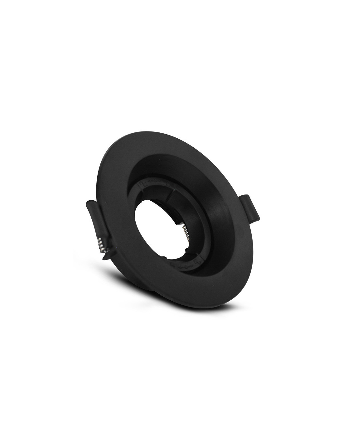 COLLERETTE 1/4 DE TOUR SUPPORT DE SPOT DIAM 80MM NOIR ROTATIF BL PC ...