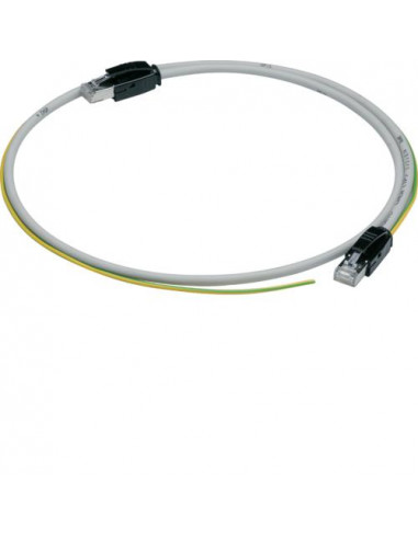 Câble Modbus. 2 x RJ45 et terre 1 m HAGER HTG471H