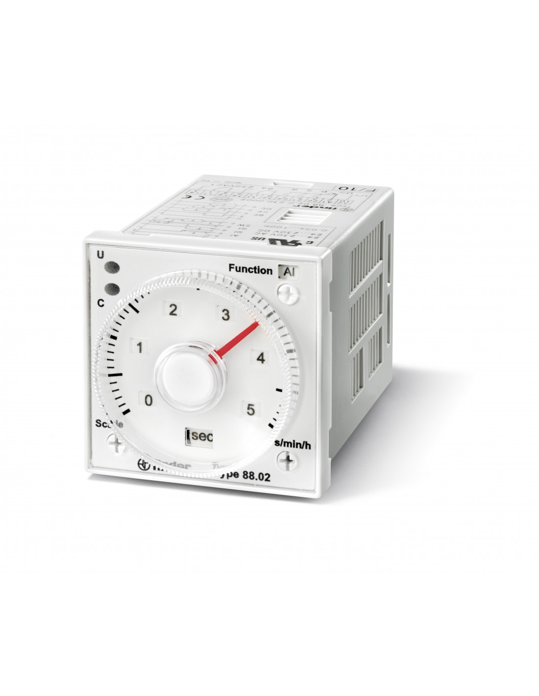 Tempo 48x48 7 fonctions multitension 2RT 8A 24-230V AC/DC Undécal ...