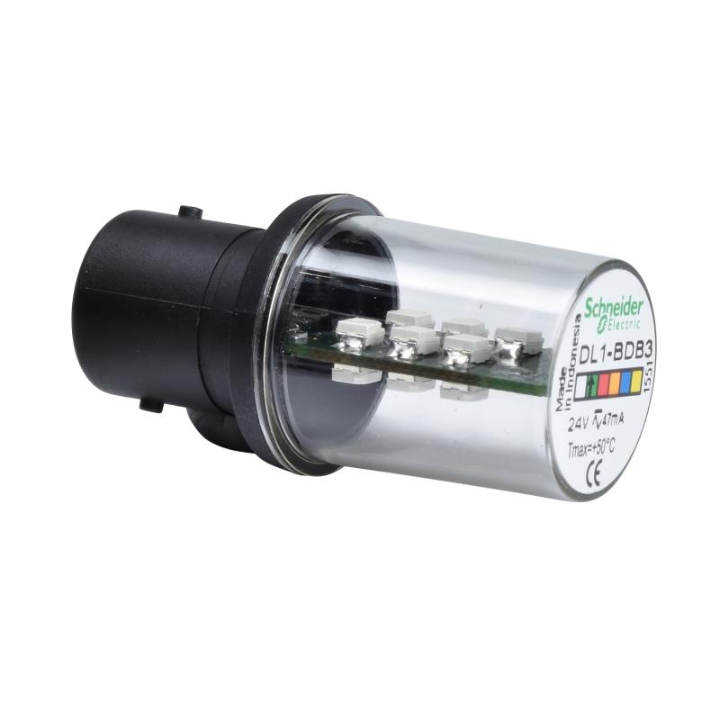 Harmony lampe de signalisation LED vert BA 15d 24V SCHNEIDER DL1BDB3
