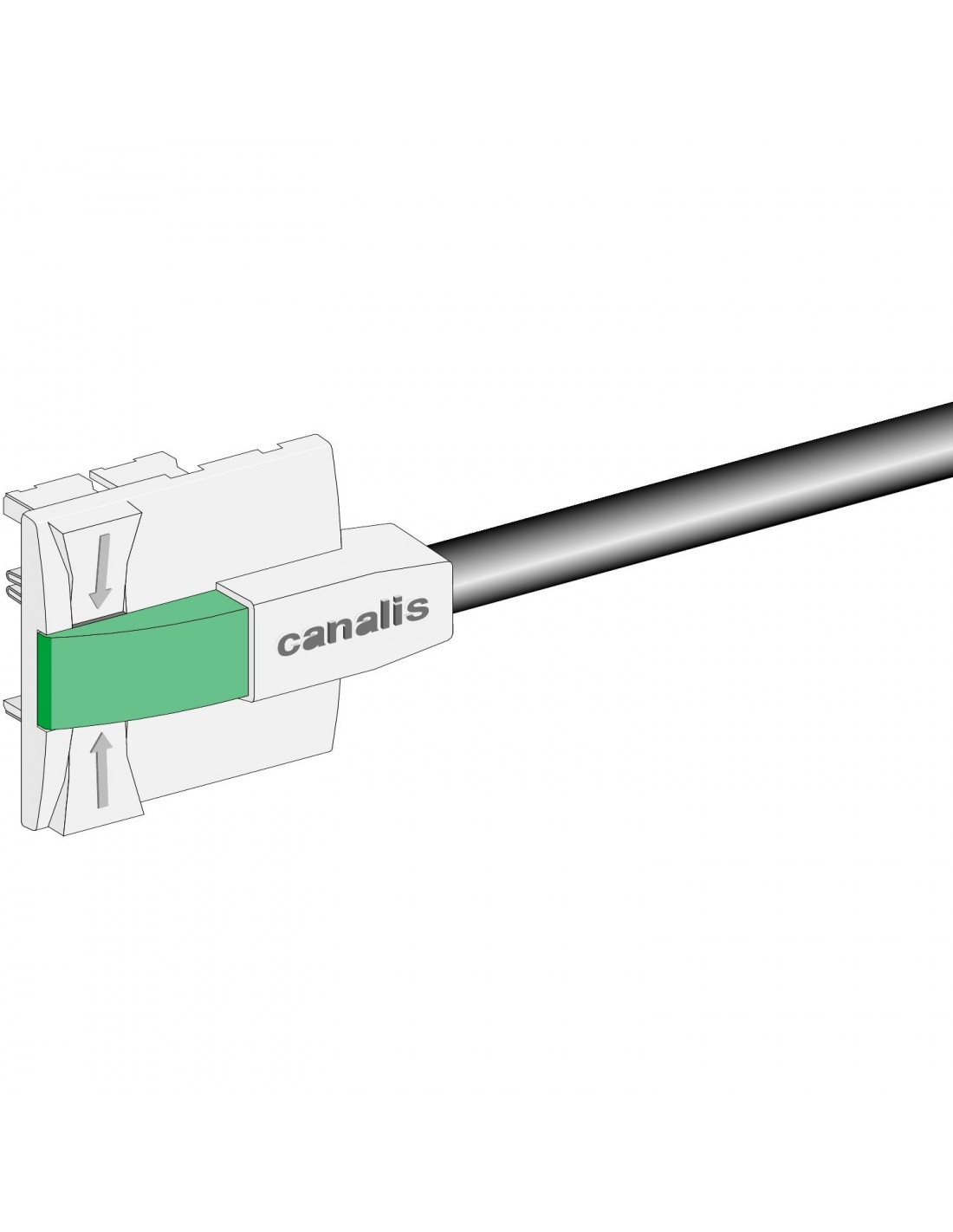 Canalis KB connecteur dérivation 10A polarité fixe pré-câblé L1+N ...