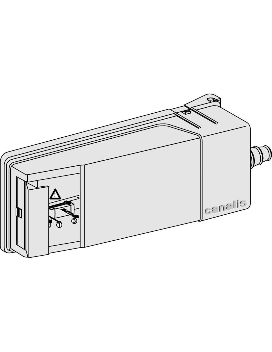 Canalis KB connecteur dérivation 16A fusible NF 8.5x31.5 3L+N+PE ...