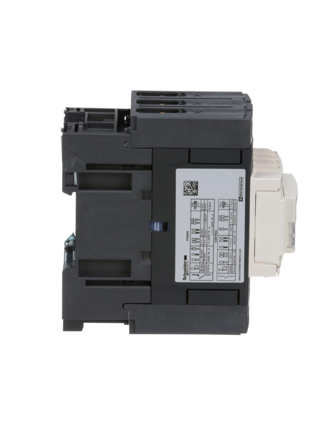 TeSys LC1D contacteur 3P AC-3 440V 50A bobine 120Vca SCHNEIDER LC1D50AG7