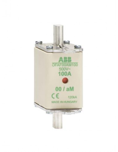 Fusible Couteau 100A AM Taille 00 500V 1SCA022697R2930 ABB 922220
